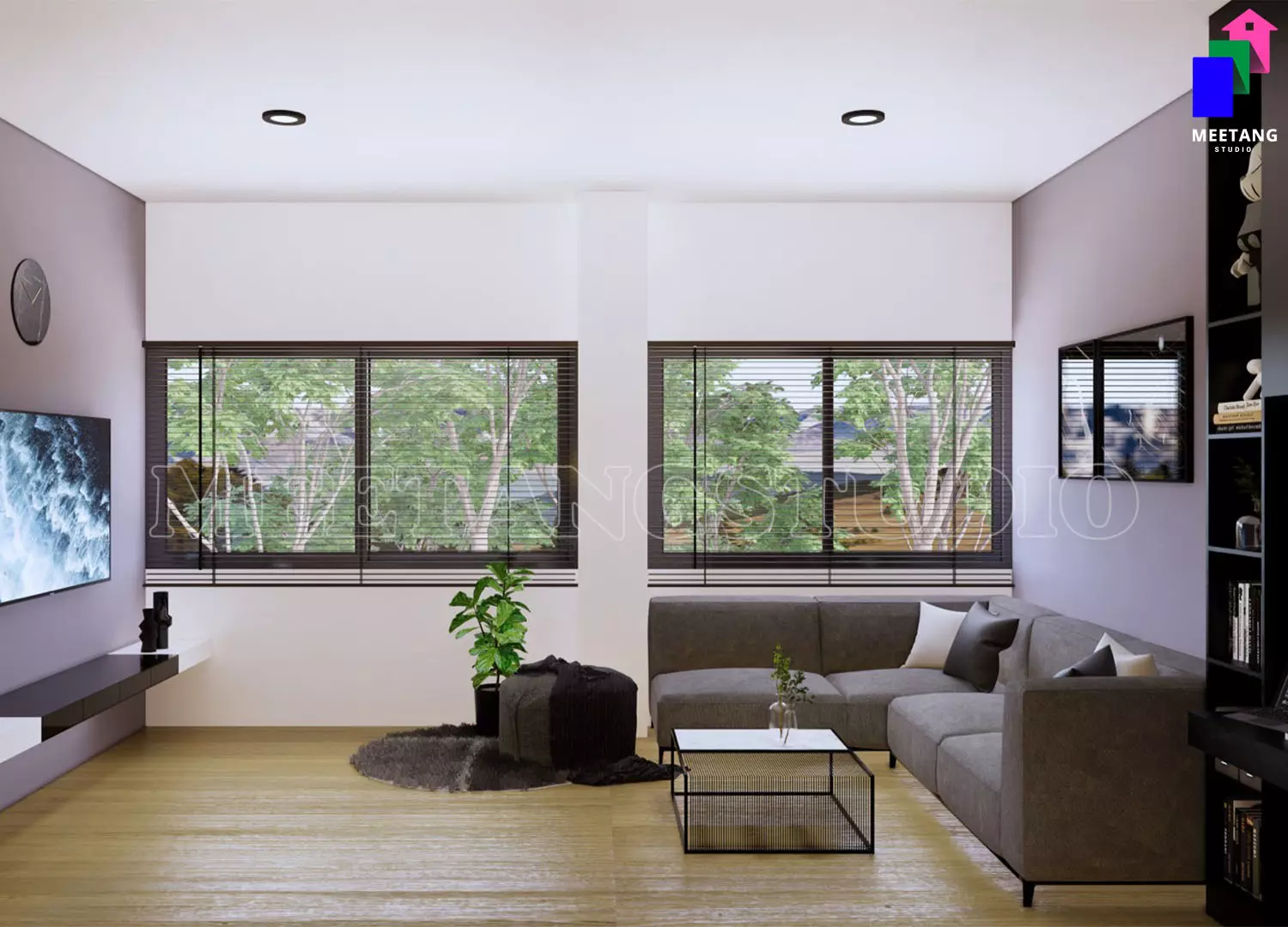 งานออกแบบห้องนอนลูกชาย 3D - MeetangStudio