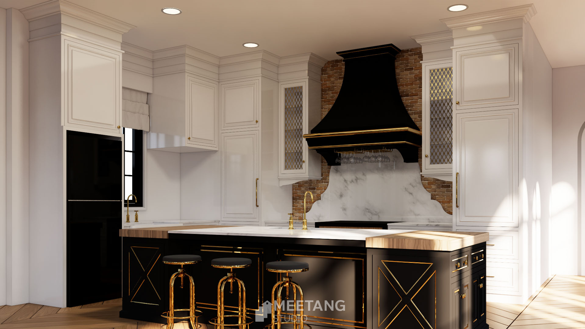 งานออกแบบห้องครัว 3D - MeetangStudio