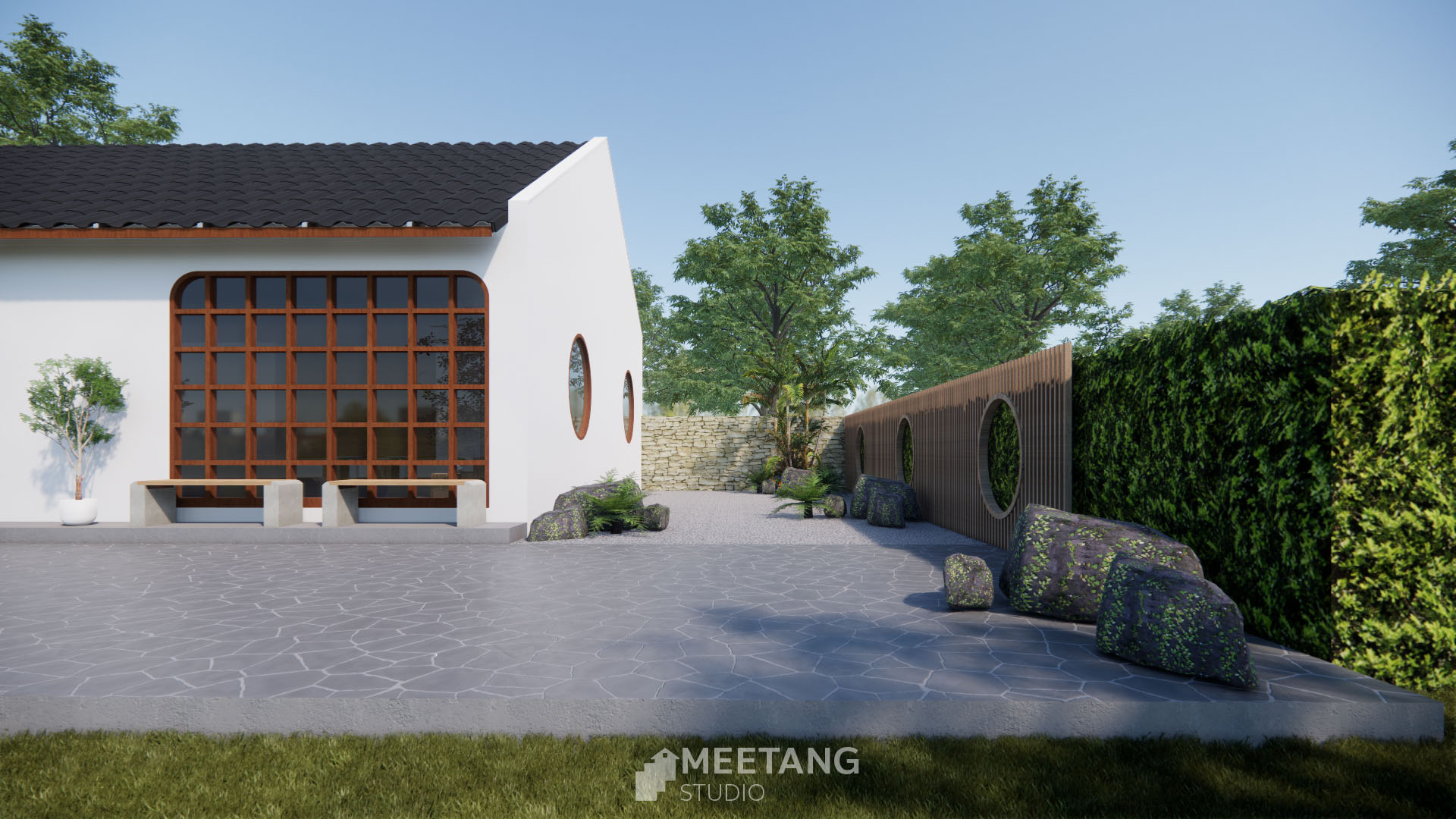 งานออกแบบคาเฟ่ 3D - MeetangStudio