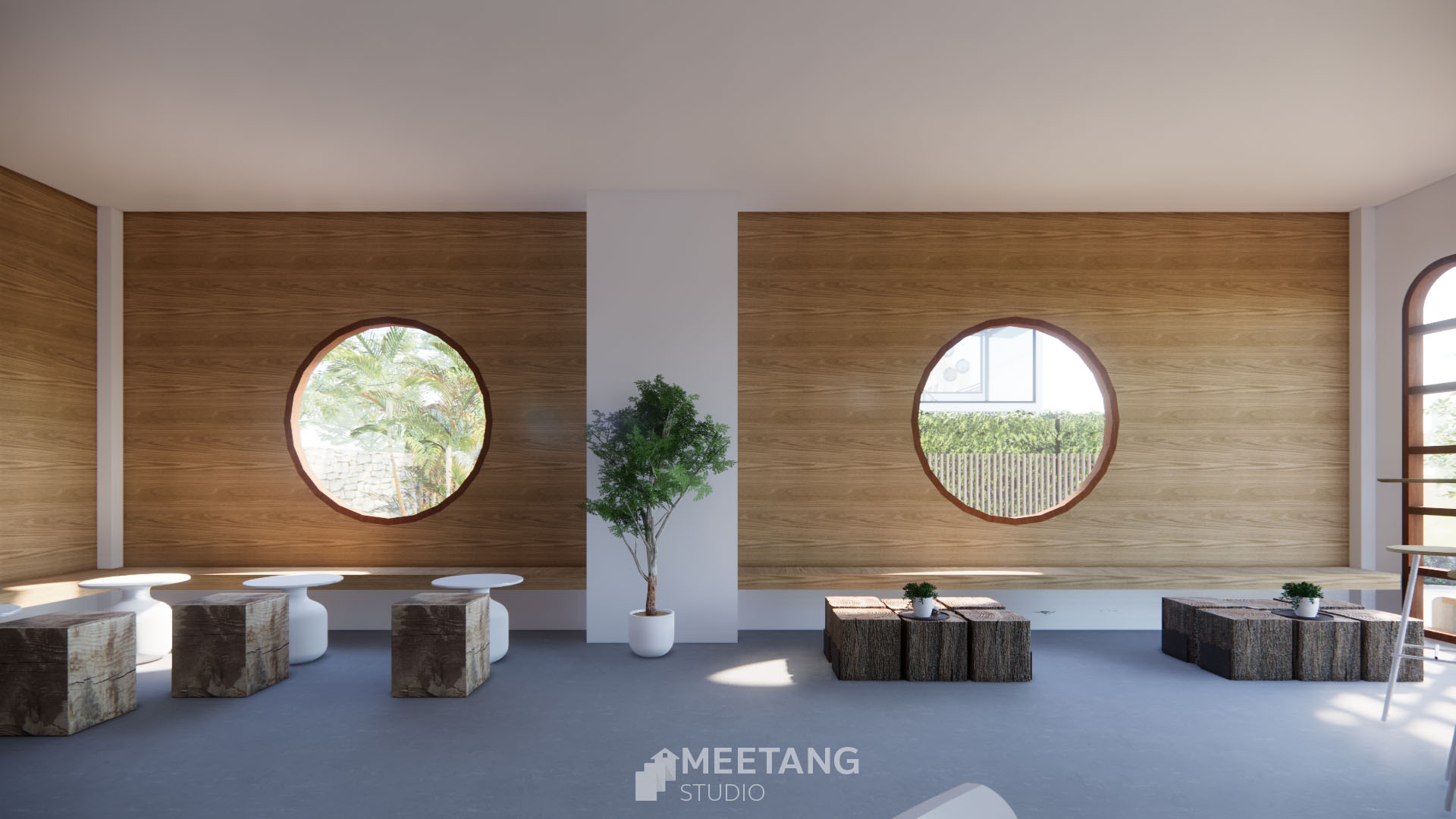 งานออกแบบคาเฟ่ 3D - MeetangStudio