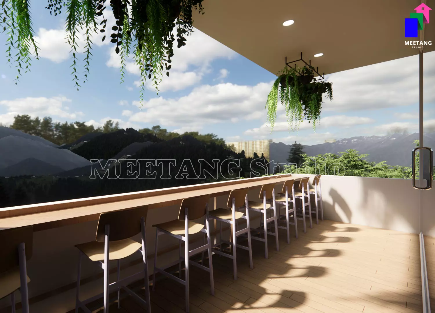 งานออกแบบคาเฟ่งาน 3D - MeetangStudio