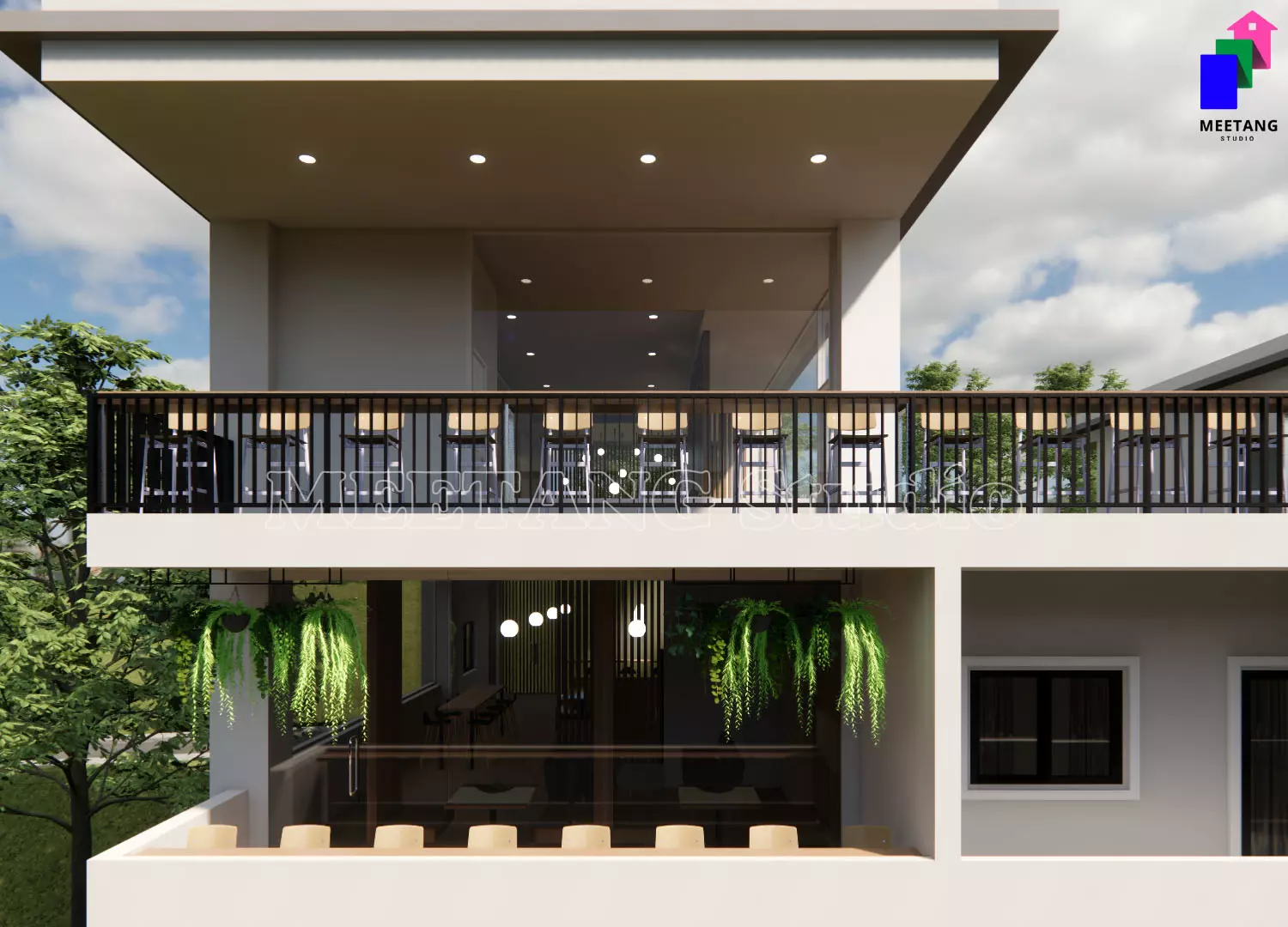 งานออกแบบคาเฟ่งาน 3D - MeetangStudio