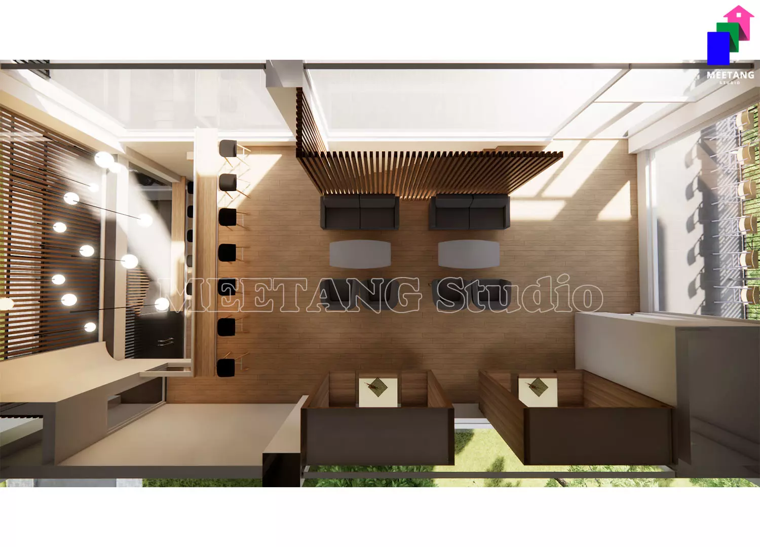 งานออกแบบคาเฟ่งาน 3D - MeetangStudio
